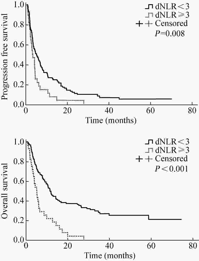 衍生中性粒细胞与淋巴细胞比率与晚期胃癌免疫检查点抑制剂治疗预后的关系